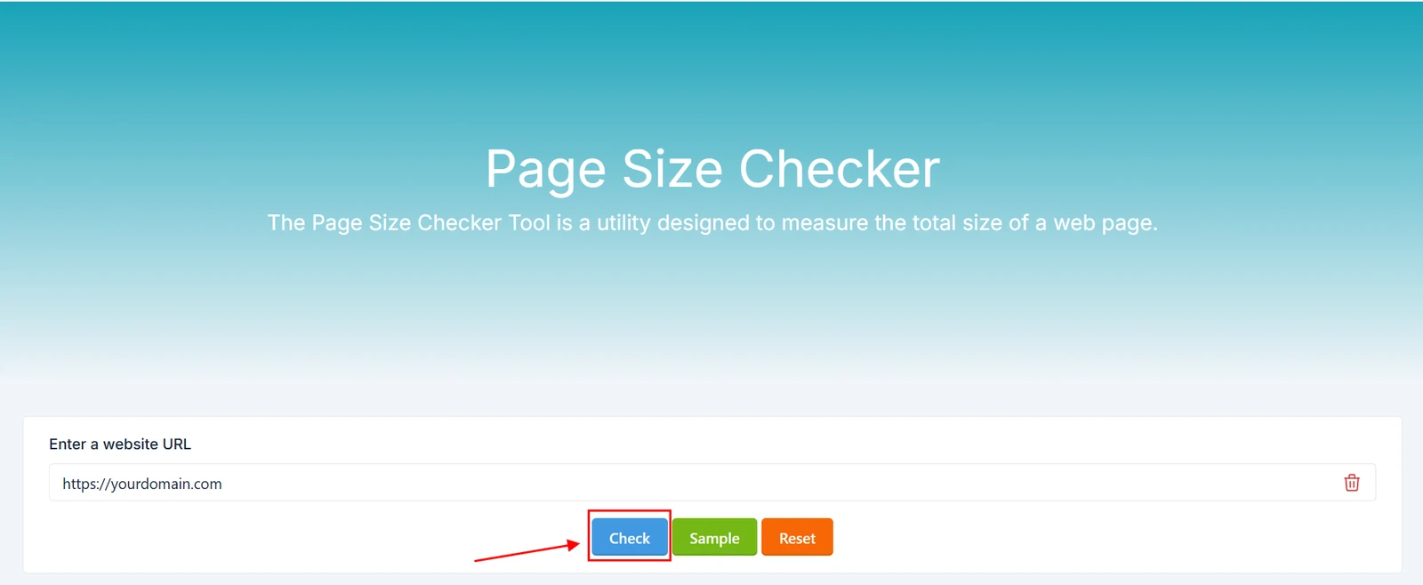 How to Check Website Page Size - UPSEOTOOLS